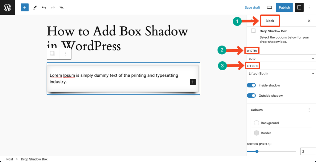 How to Add Box Shadow in WordPress