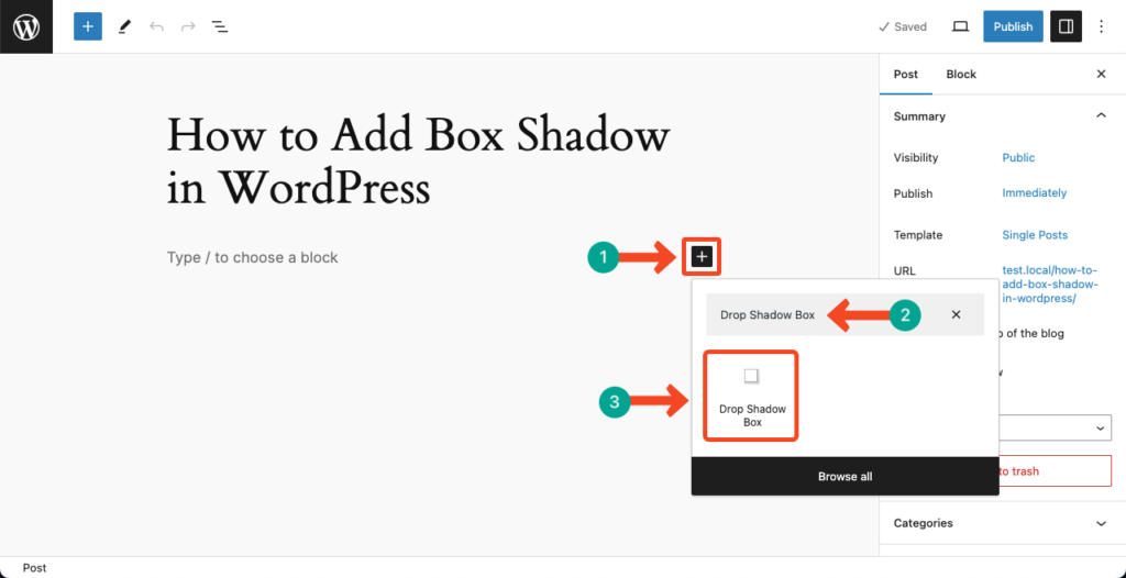 How to Add Box Shadow in WordPress