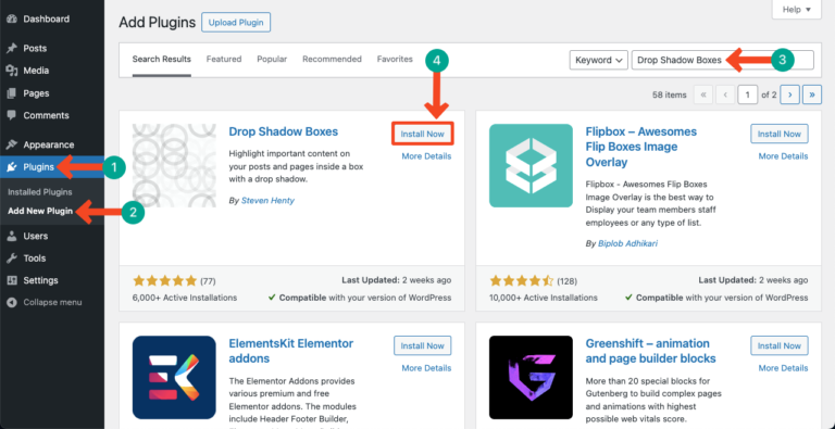 How to Add Box Shadow in WordPress