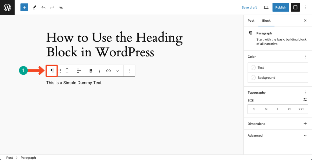 How to Use the Heading Block in WordPress