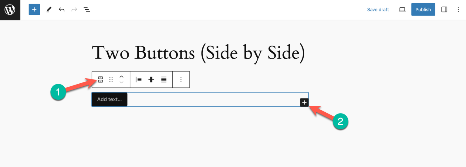 How To Add Two Buttons Side By Side In WordPress (2025)