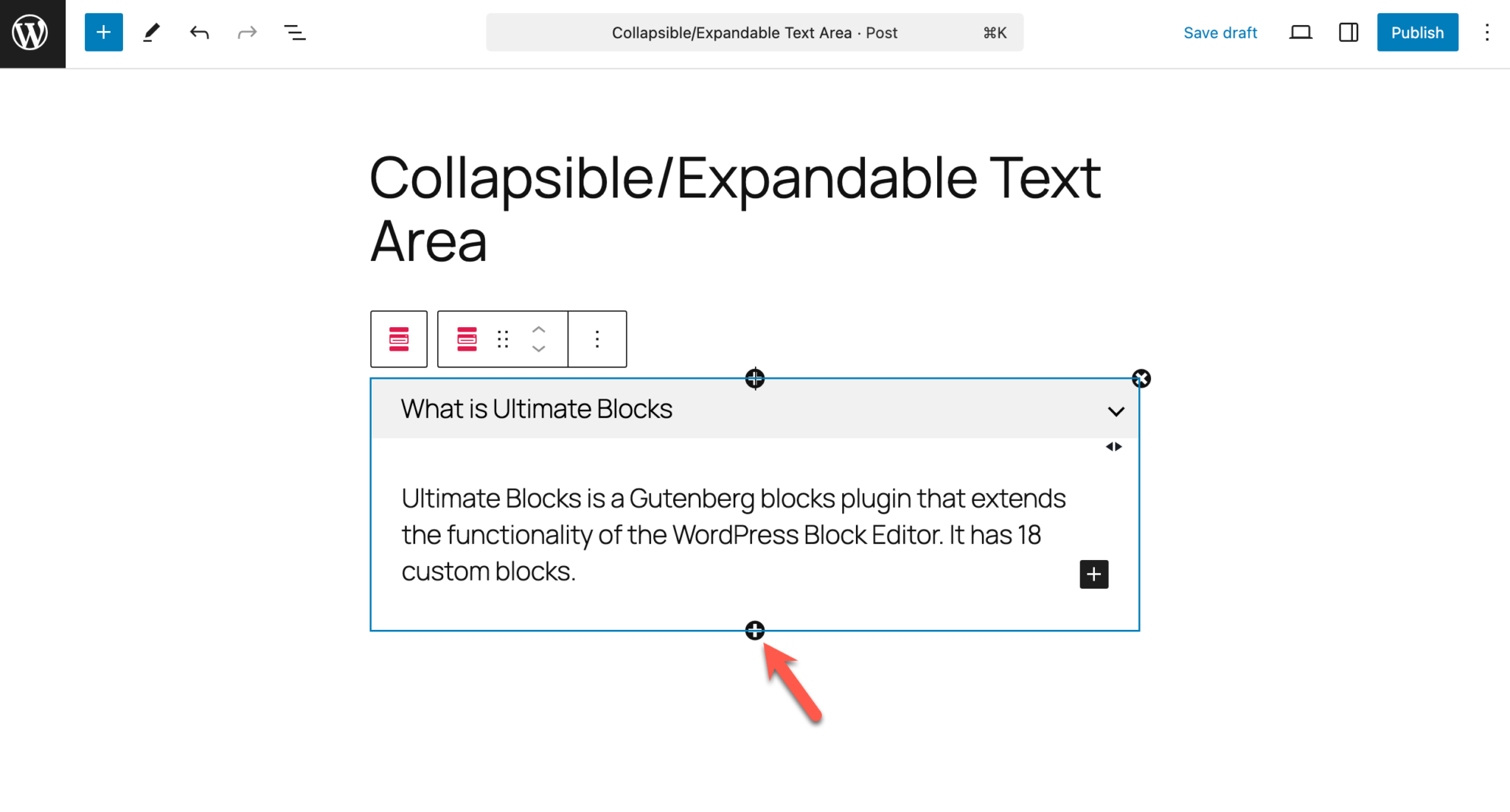 How To Add A Collapsible/Expandable Text Area In WordPress