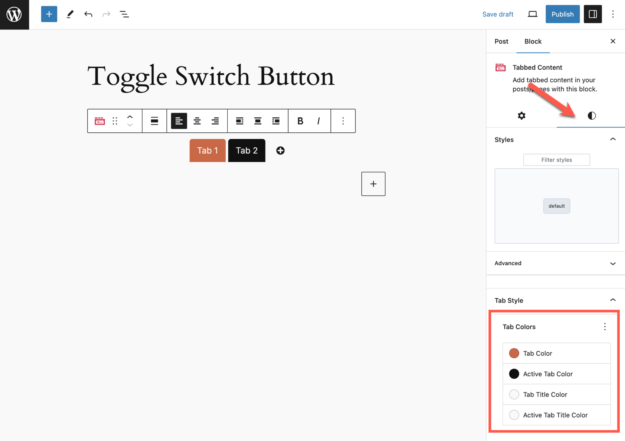 How to Add Toggle Switch Button in WordPress