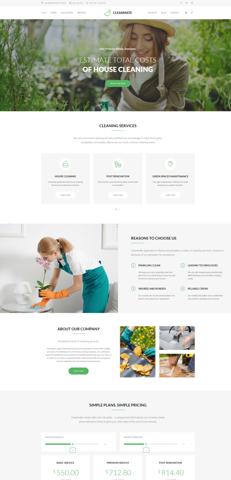 10 Best WordPress Themes for Cleaning Services (2025)