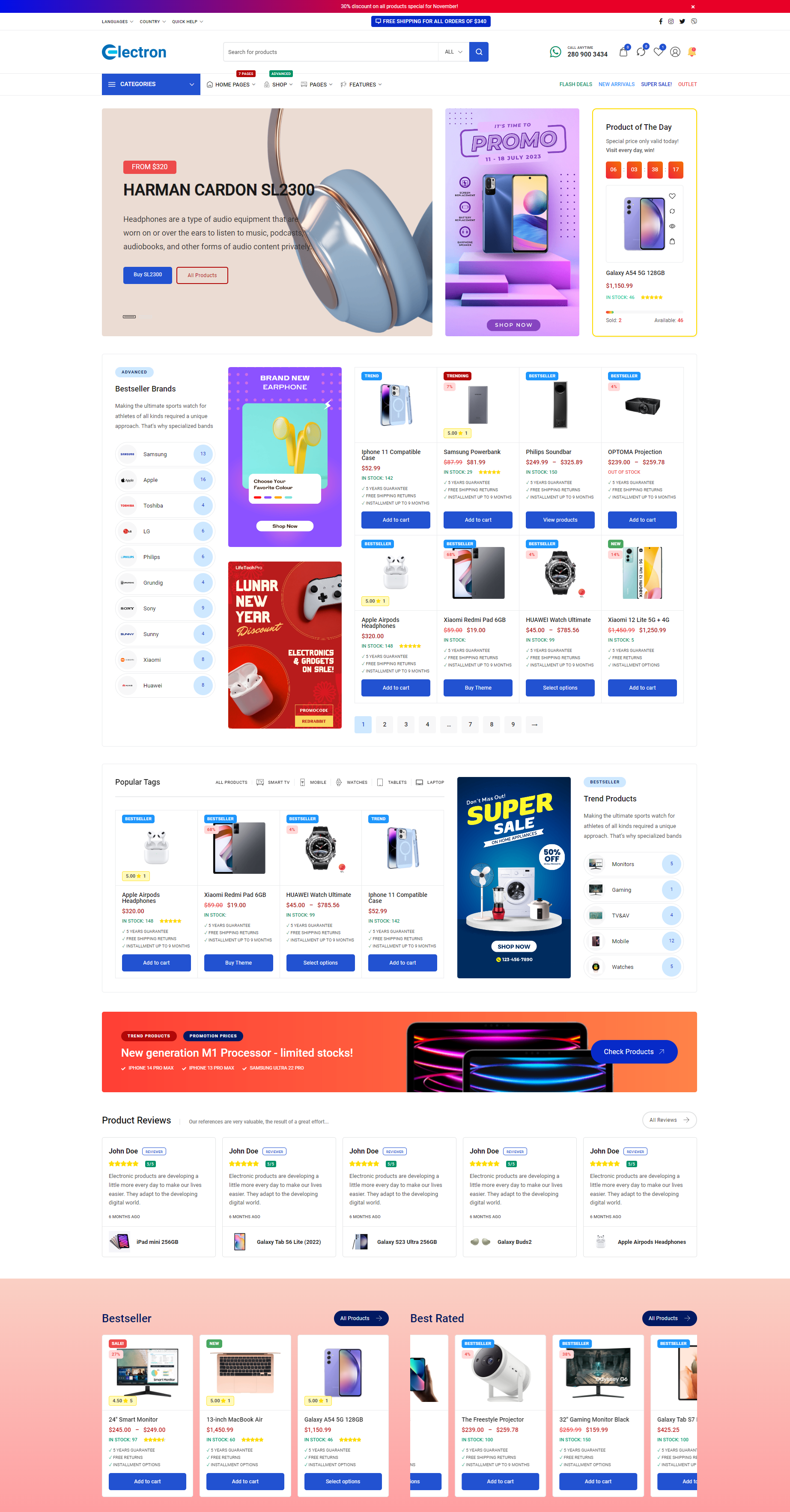 10 Best Electronic Gadget WordPress Themes (2025)