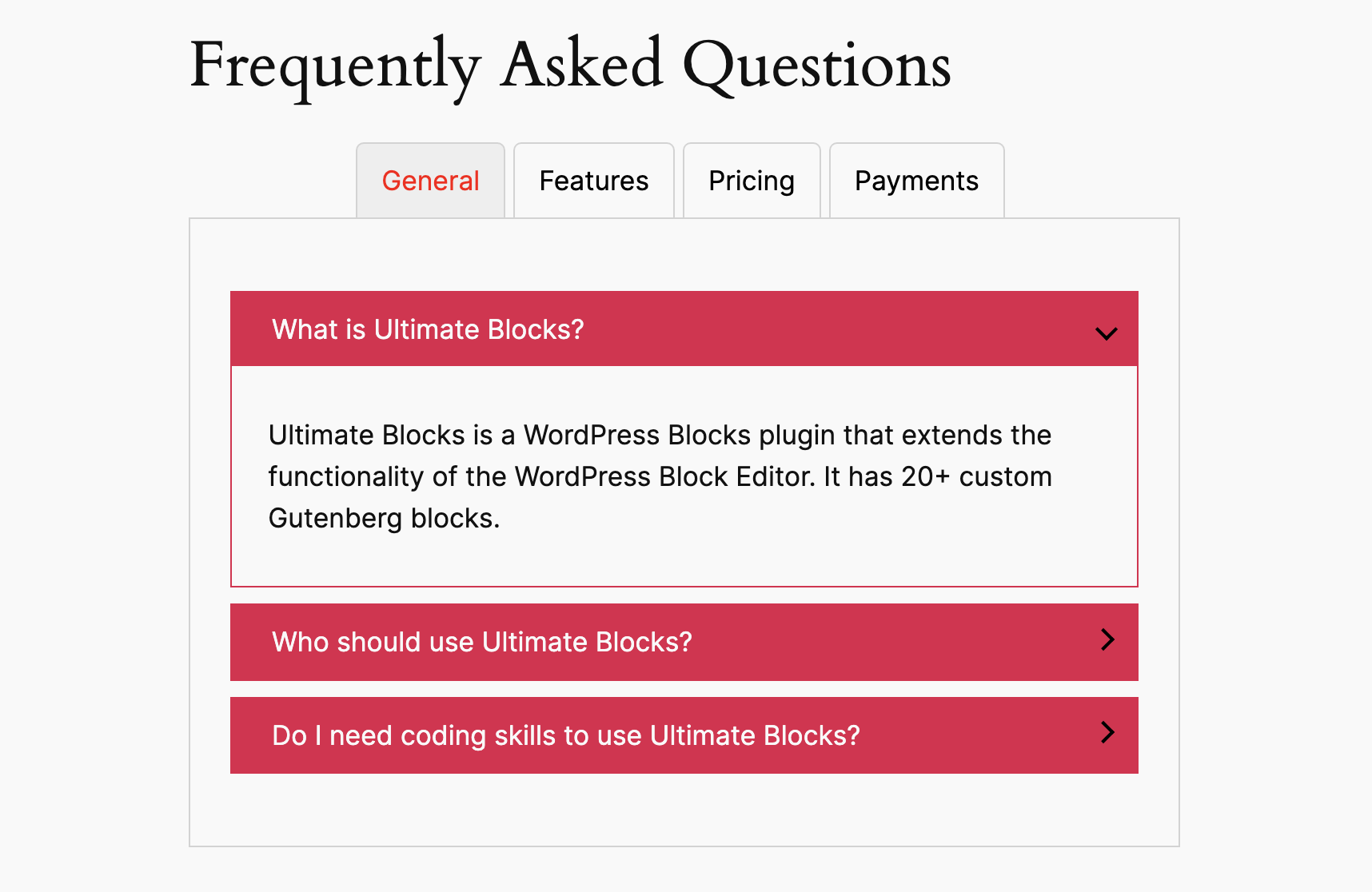 How To Add An FAQs Section In WordPress (Gutenberg Block)