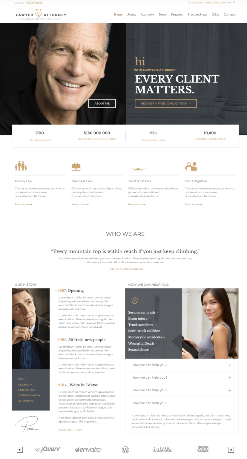 10 Best WordPress Themes for Lawyers (2025)