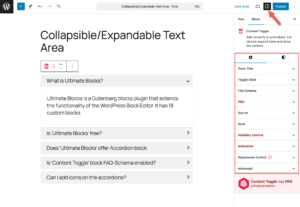 How To Add A Collapsible/Expandable Text Area In WordPress