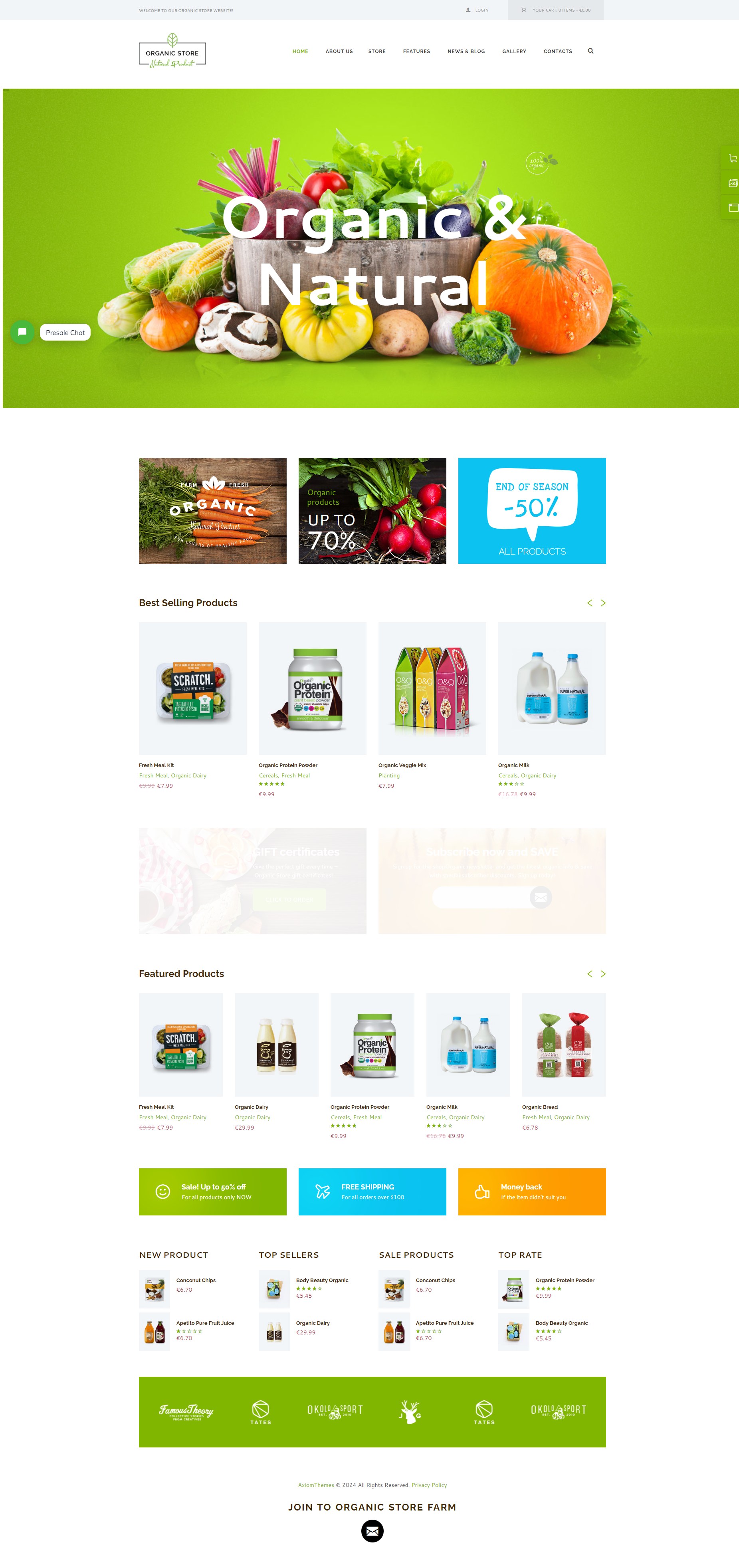 10 Best Organic Food WordPress Themes (2026)