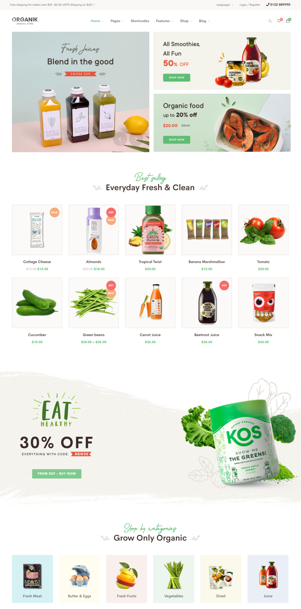 10 Best Organic Food WordPress Themes (2026)
