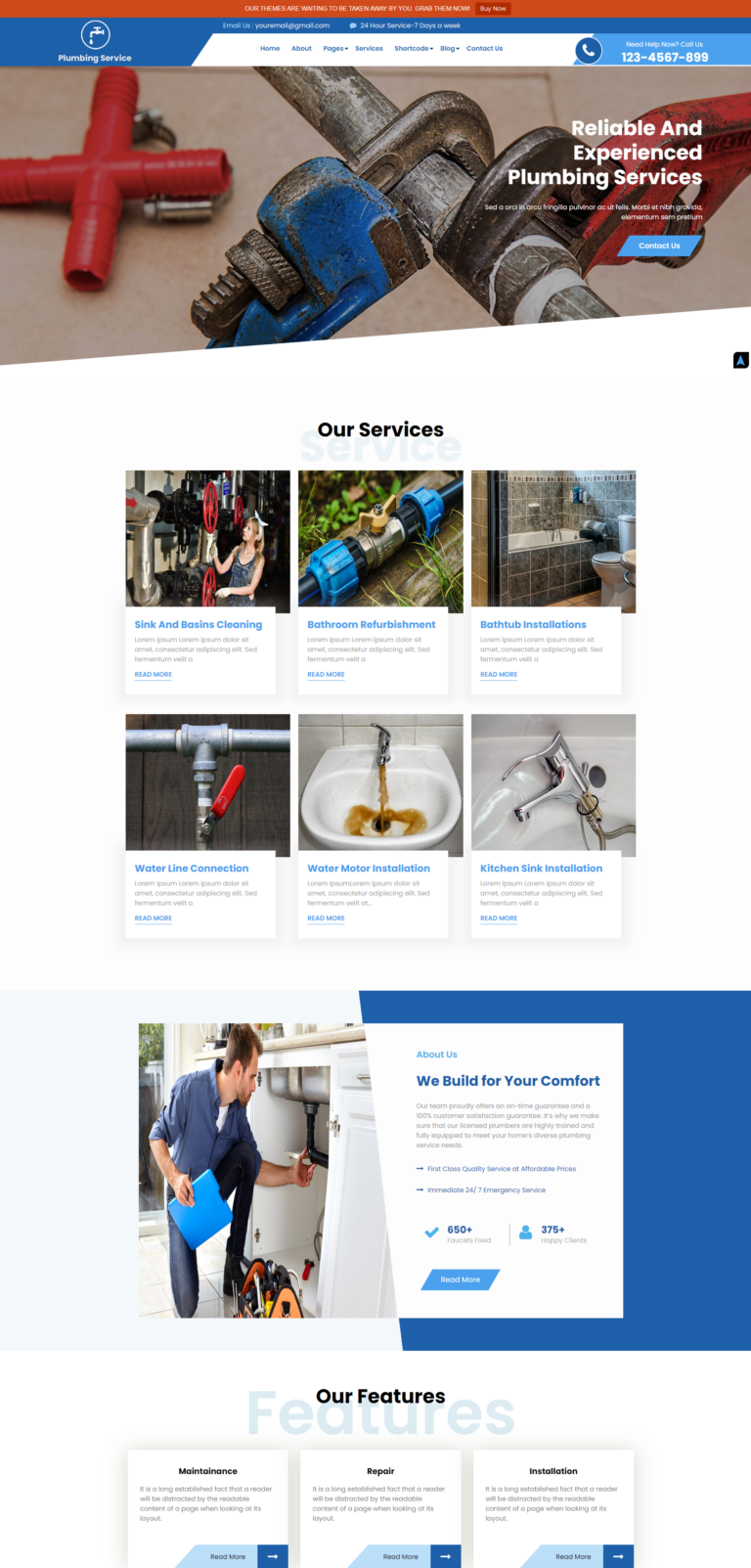 10 Best Plumber WordPress Themes (2026)