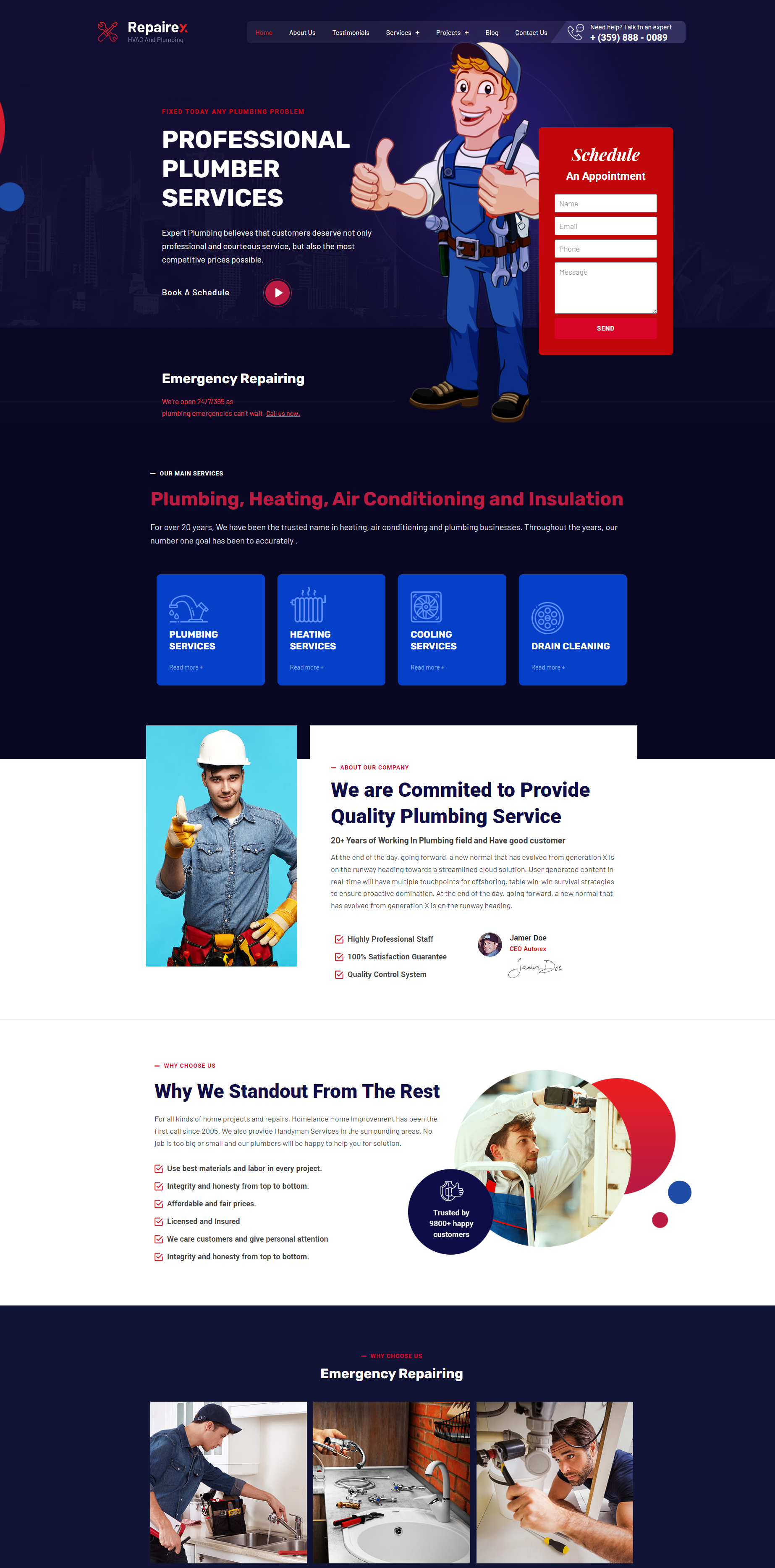 10 Best Plumber WordPress Themes (2025)