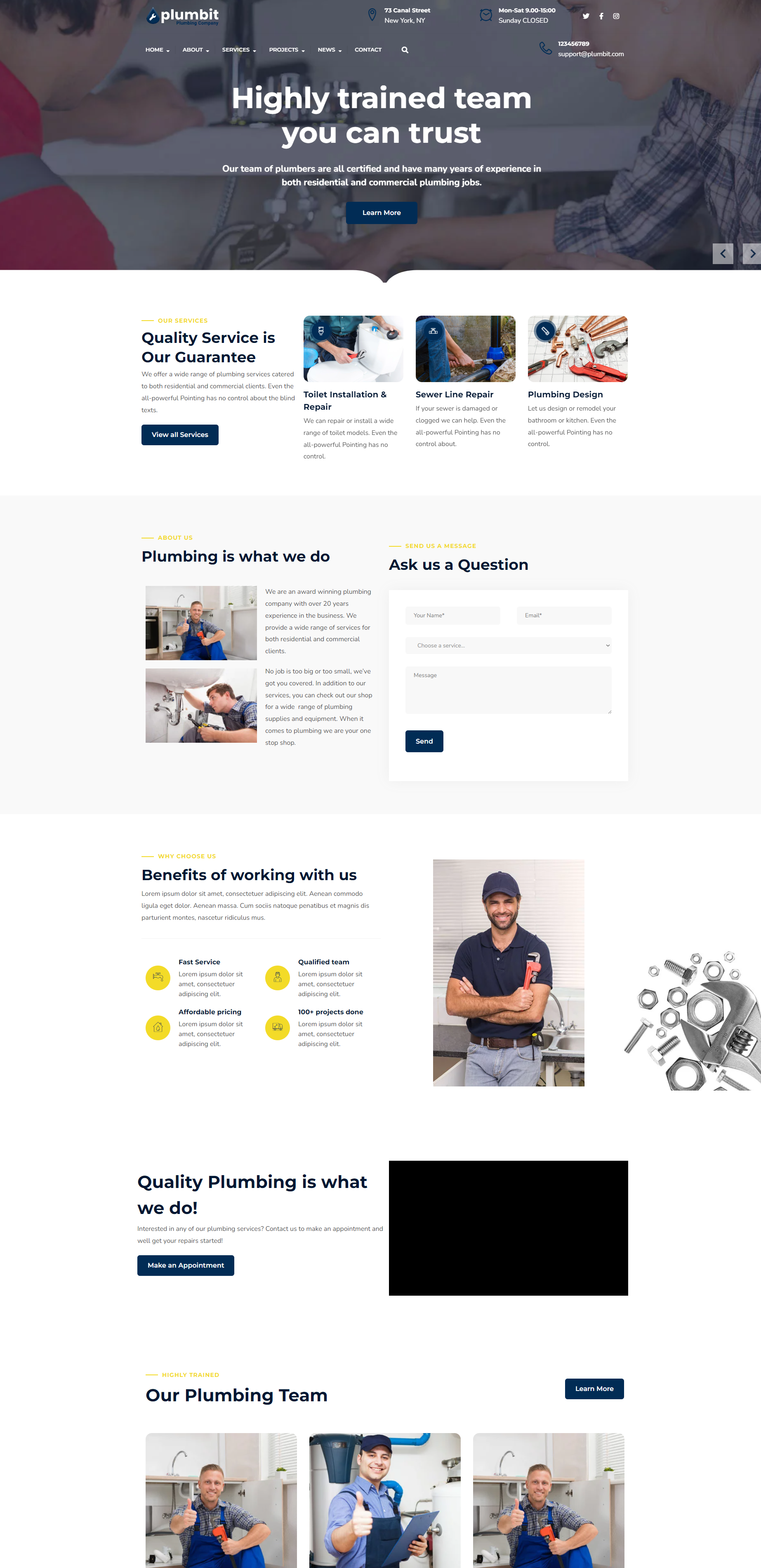 10 Best Plumber WordPress Themes (2026)