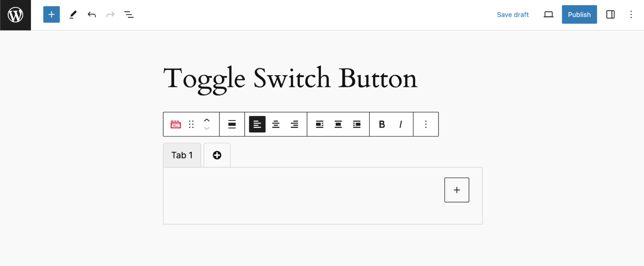 How to Add Toggle Switch Button in WordPress