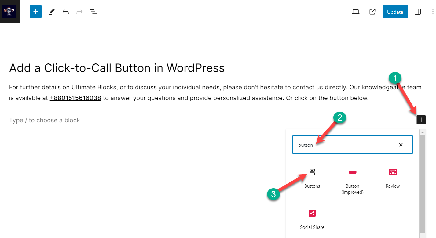 How to Add a Click-to-Call Button in WordPress (With/out A Plugin)