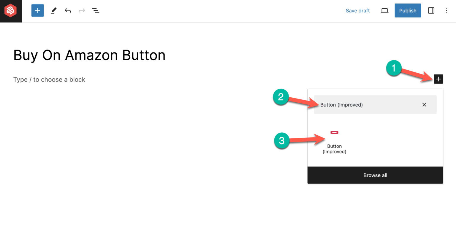 How To Add "Buy On Amazon" Button In WordPress - Ultimate Blocks