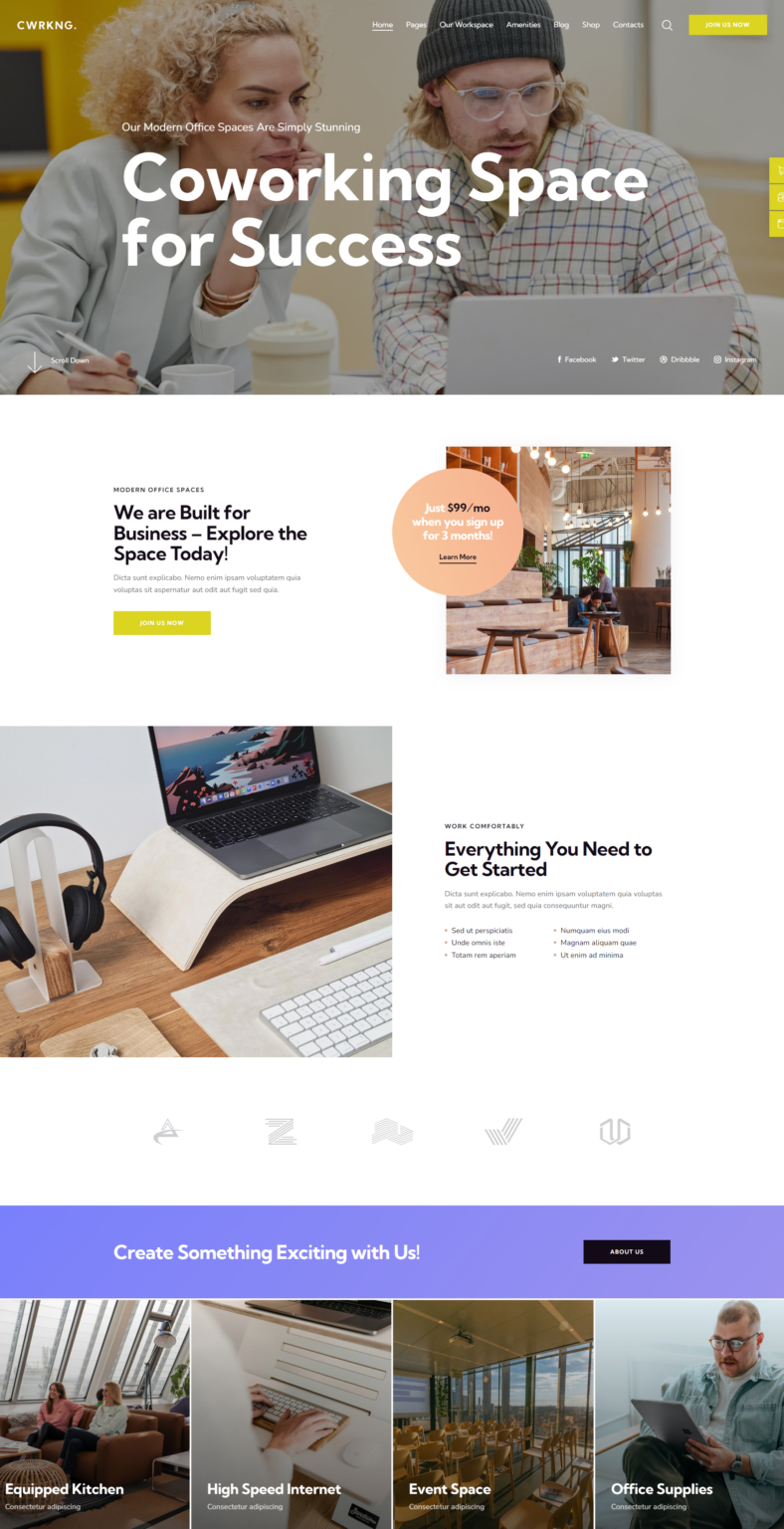 9 Best Coworking Space WordPress Themes (2025)