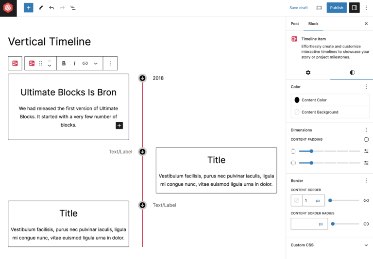 How to Create a Timeline in WordPress (Horizontal and Vertical)