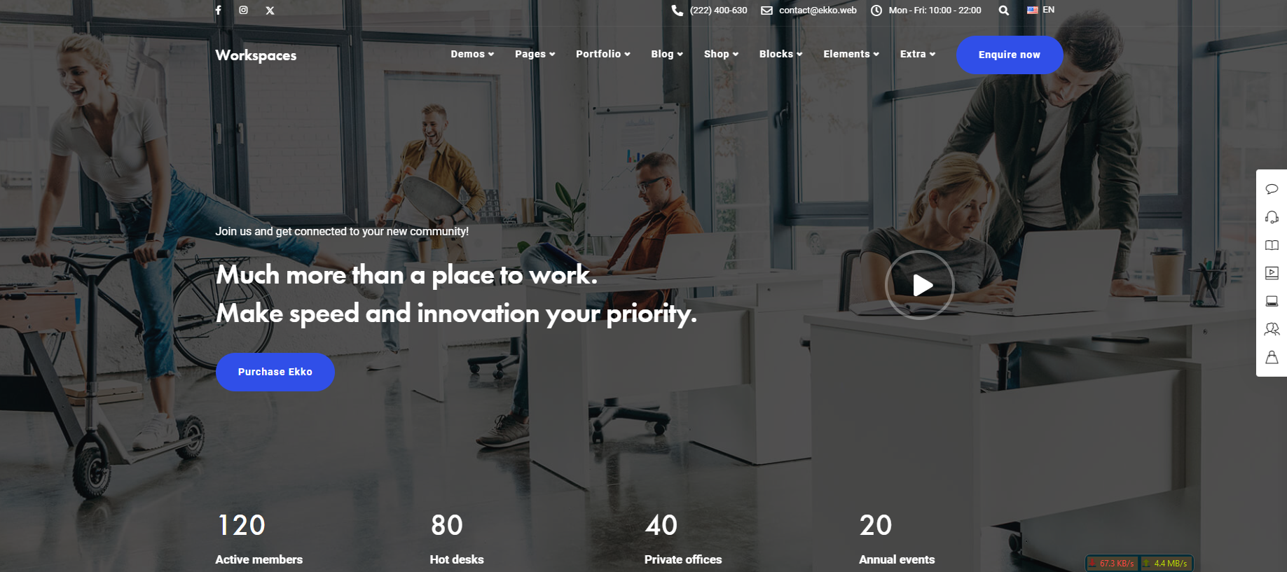 9 Best Coworking Space WordPress Themes (2025)