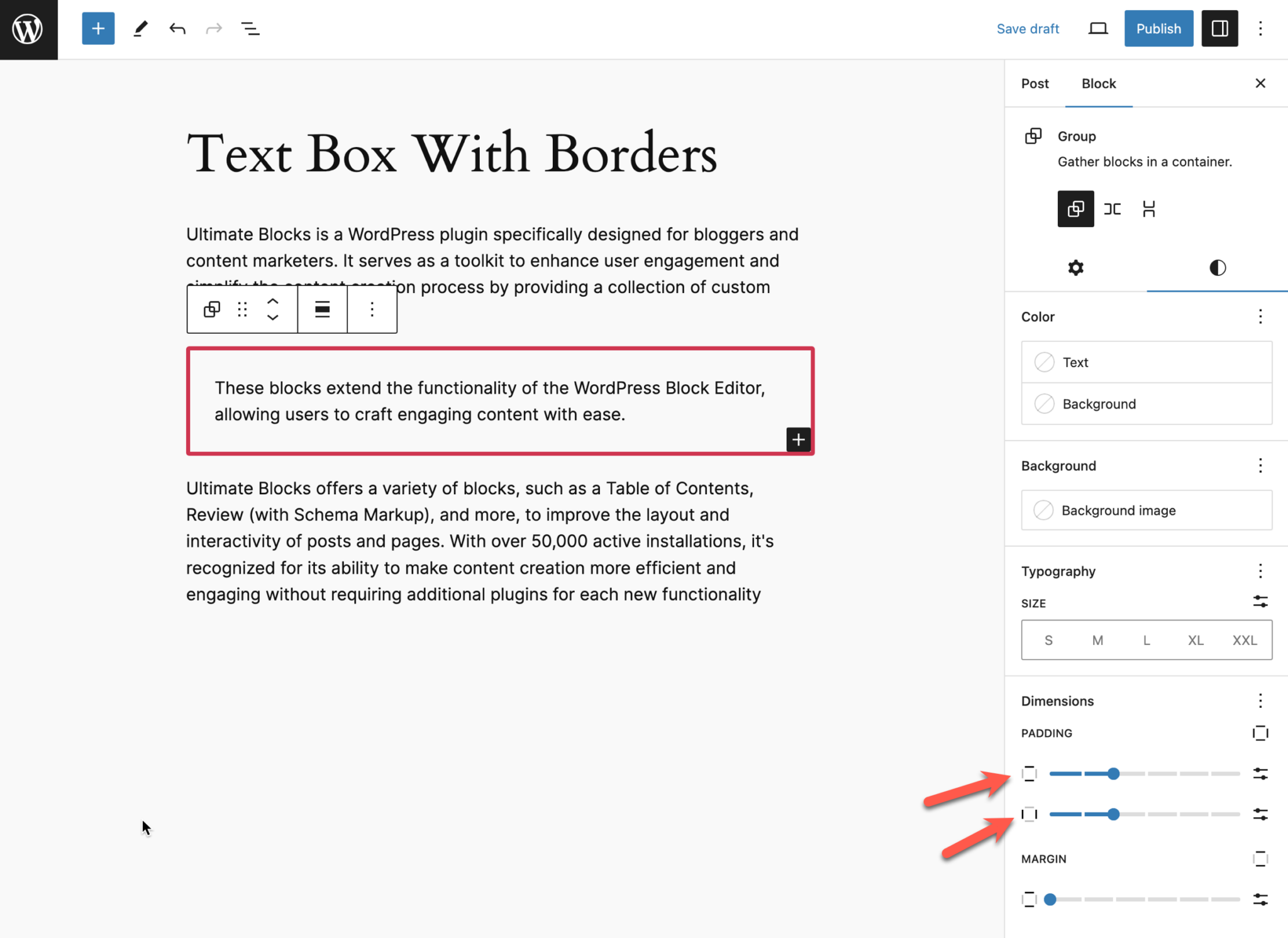 How to Add A Text Box In WordPress Posts/Pages