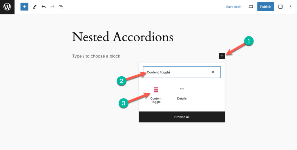 How to Create a Nested Accordion in WordPress