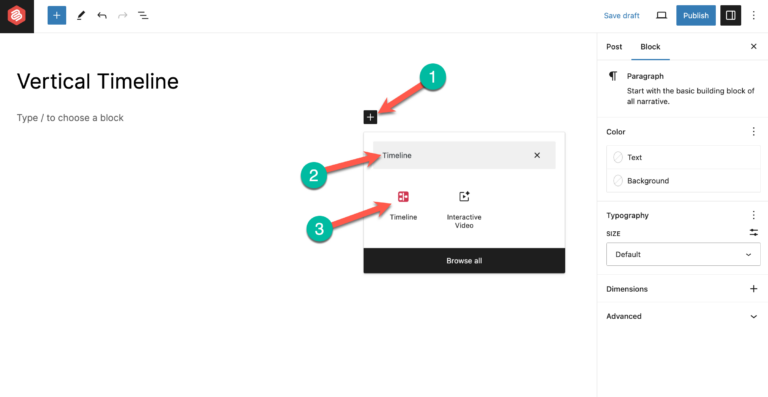 How to Create a Timeline in WordPress (Horizontal and Vertical)