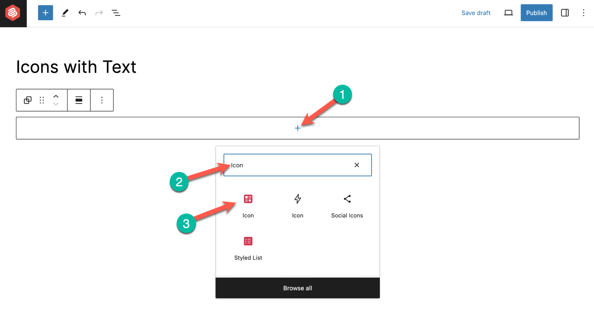 How to Add an Icon With Text in WordPress