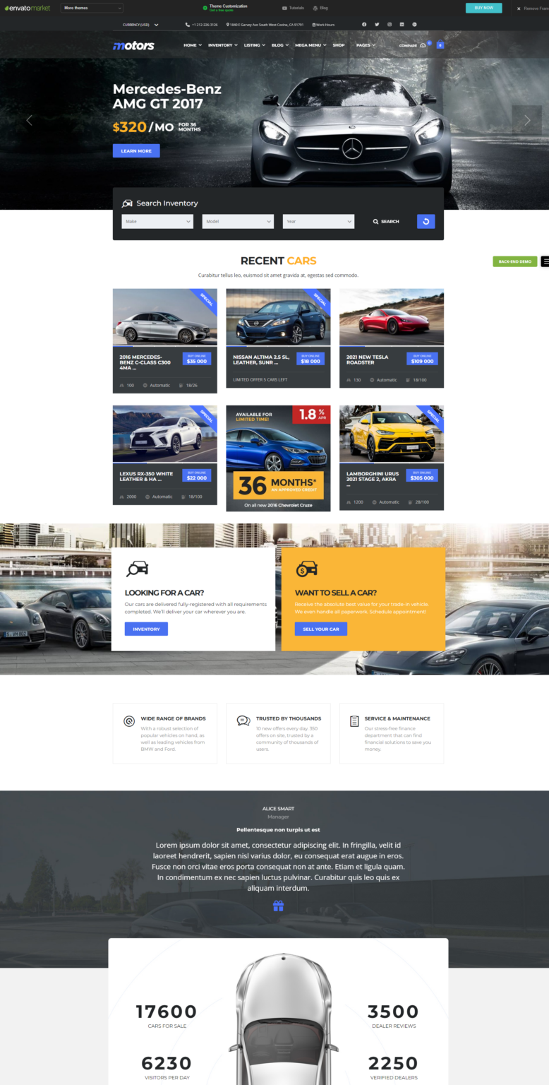 10 Best Automotive WordPress Themes (2025)