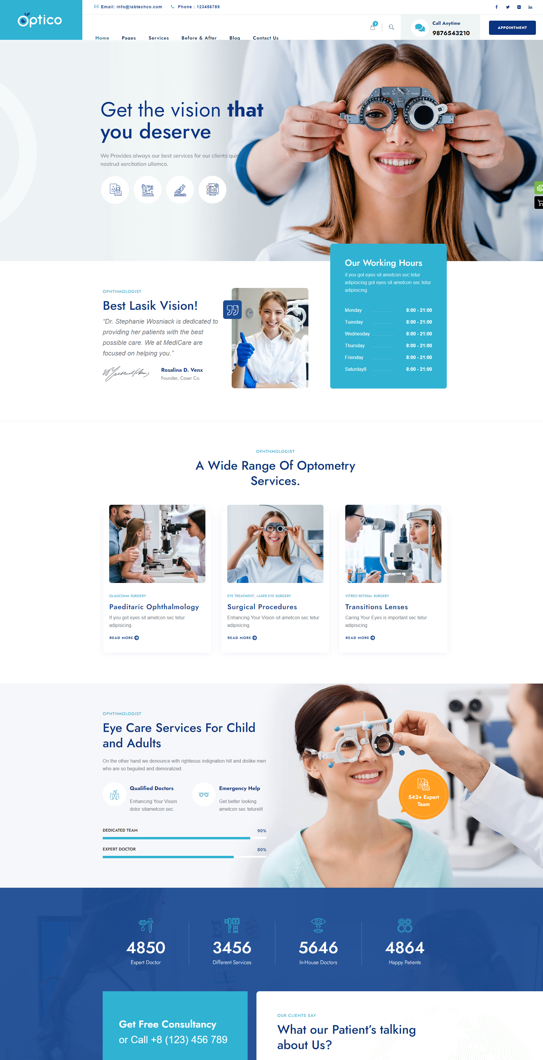 5 Best Optometrist and Eye Care WordPress Themes (2025)