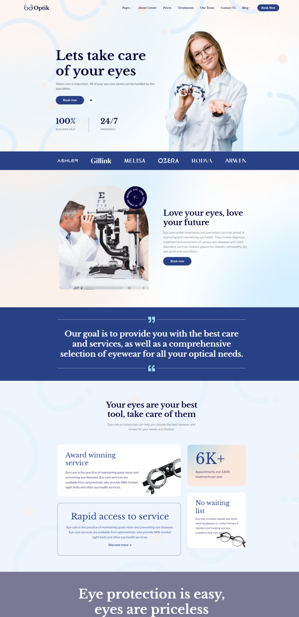 5 Best Optometrist and Eye Care WordPress Themes (2025)