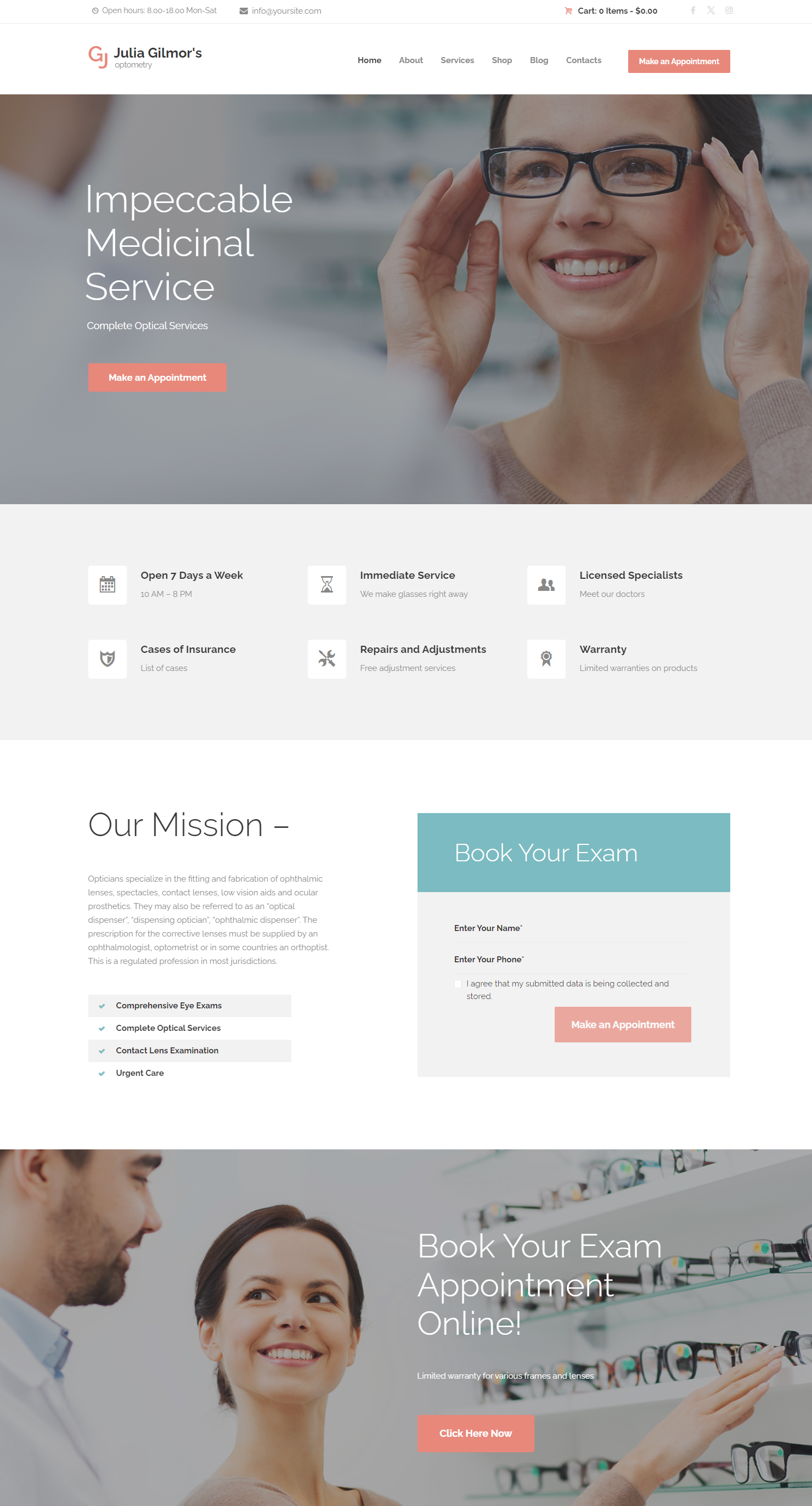 5 Best Optometrist and Eye Care WordPress Themes (2025)