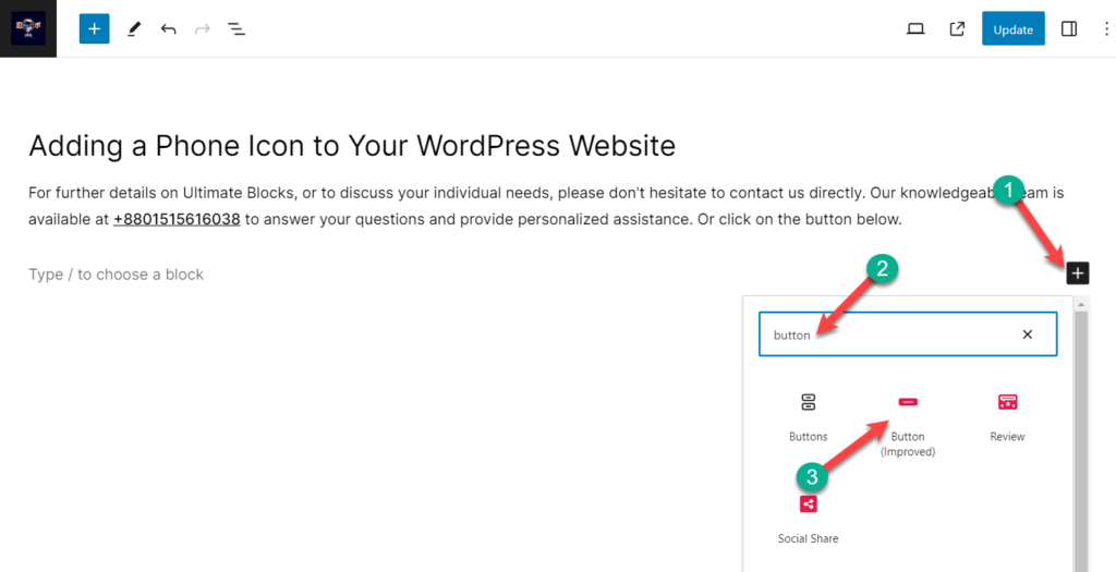 How to Add a Phone Icon to Your WordPress Site