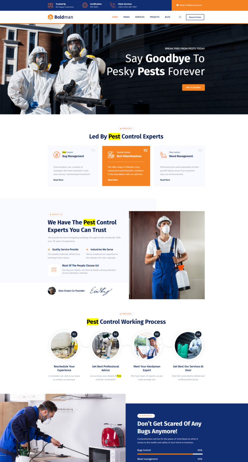 5 Best Pest Control WordPress Themes (2026)