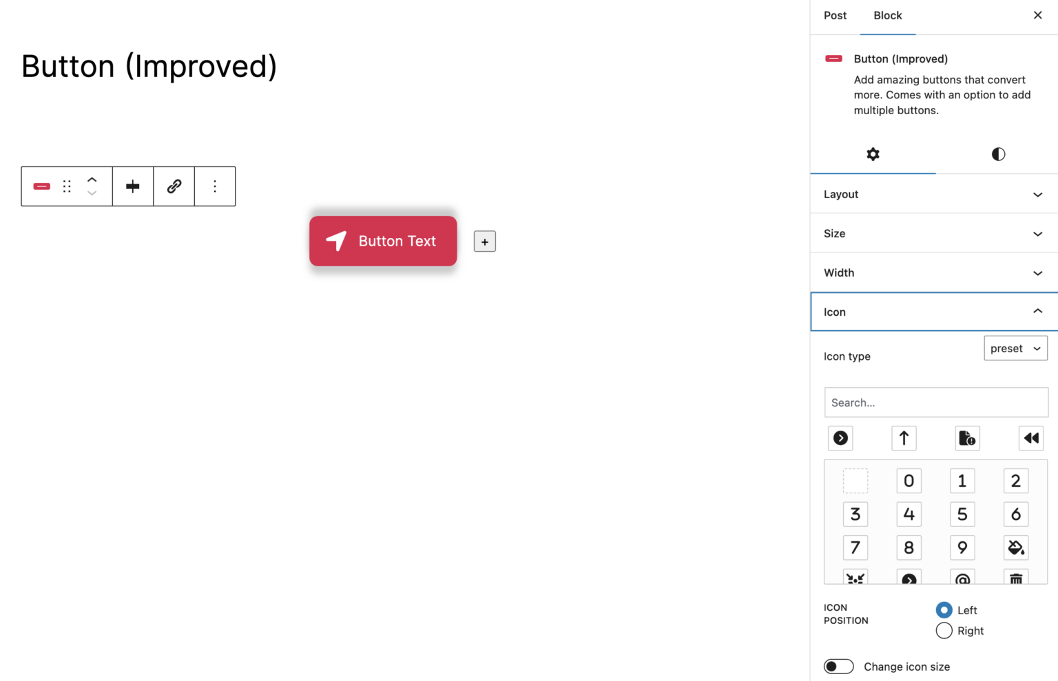 Button (Improved) Block for WordPress - Ultimate Blocks