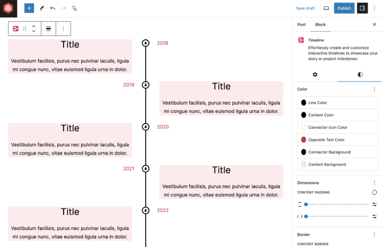Timeline Block for WordPress - Ultimate Blocks