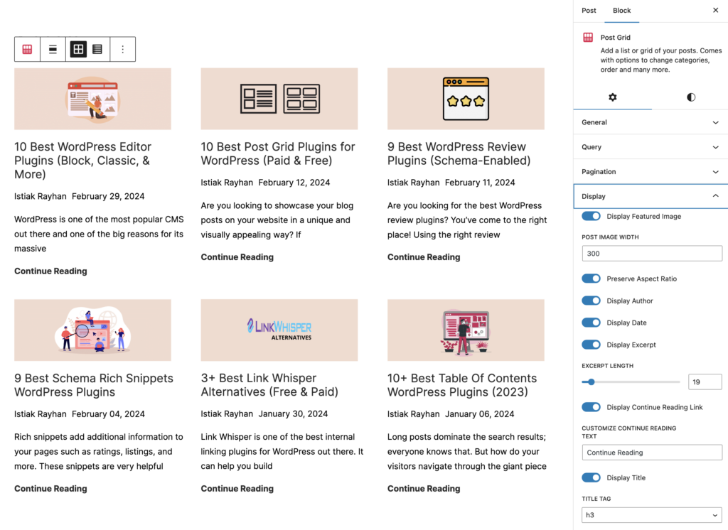 Post Grid Block for WordPress - Ultimate Blocks