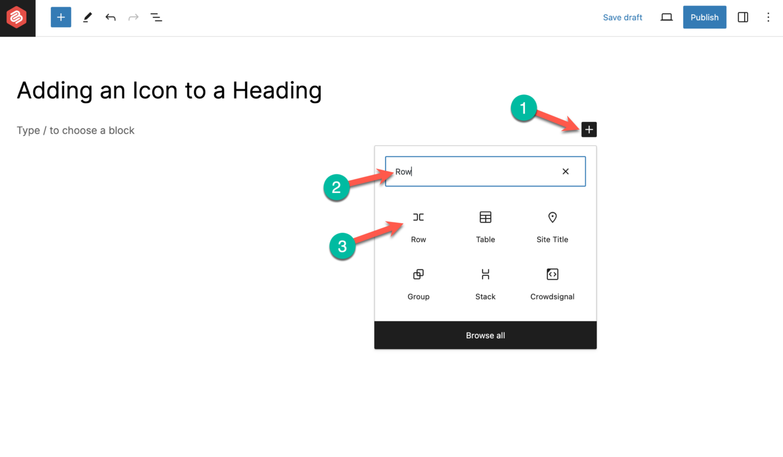 How to Add an Icon to a Heading in WordPress