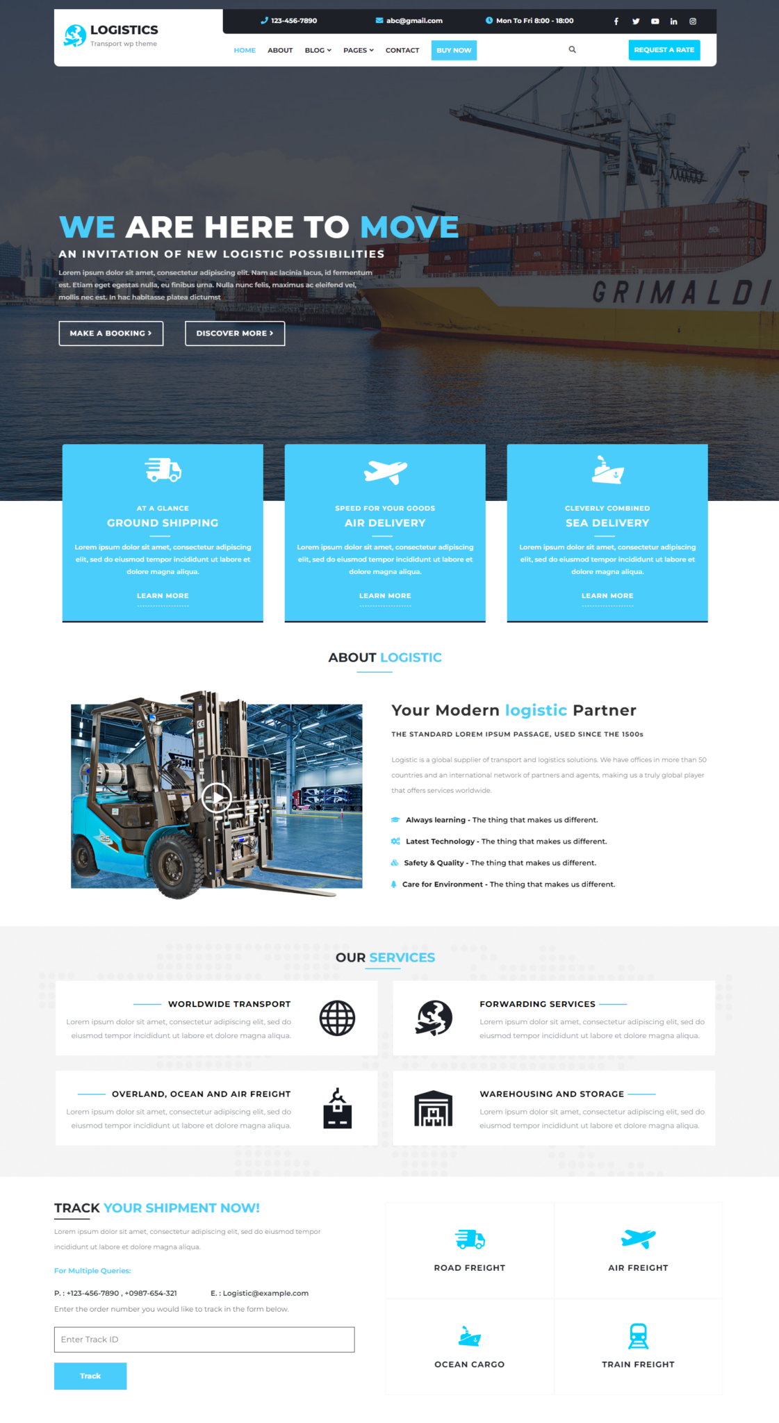 10 Best Transportation and Logistics WordPress Themes (2025)