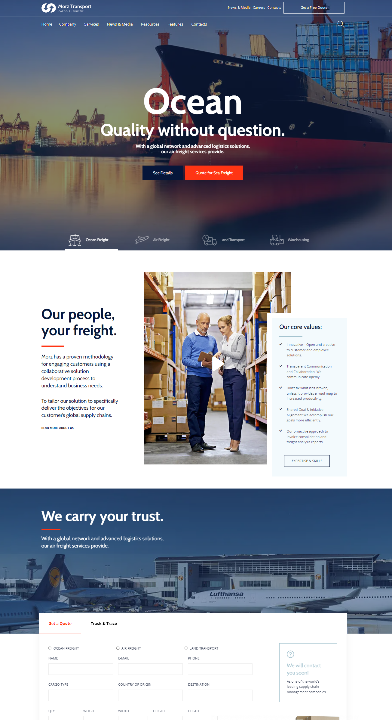 10 Best Transportation and Logistics WordPress Themes (2025)
