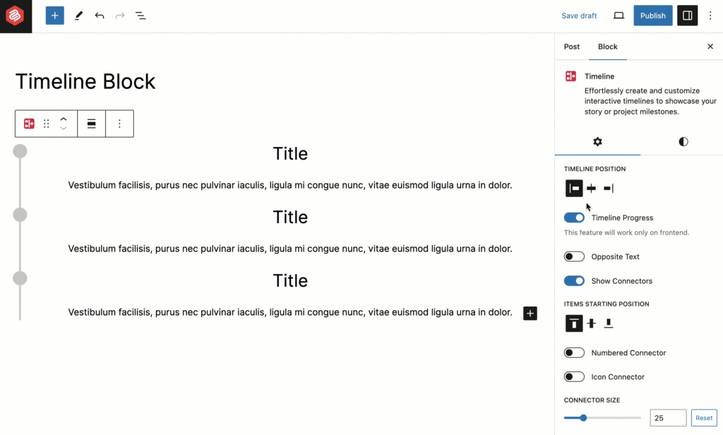 Timeline Block for WordPress - Ultimate Blocks