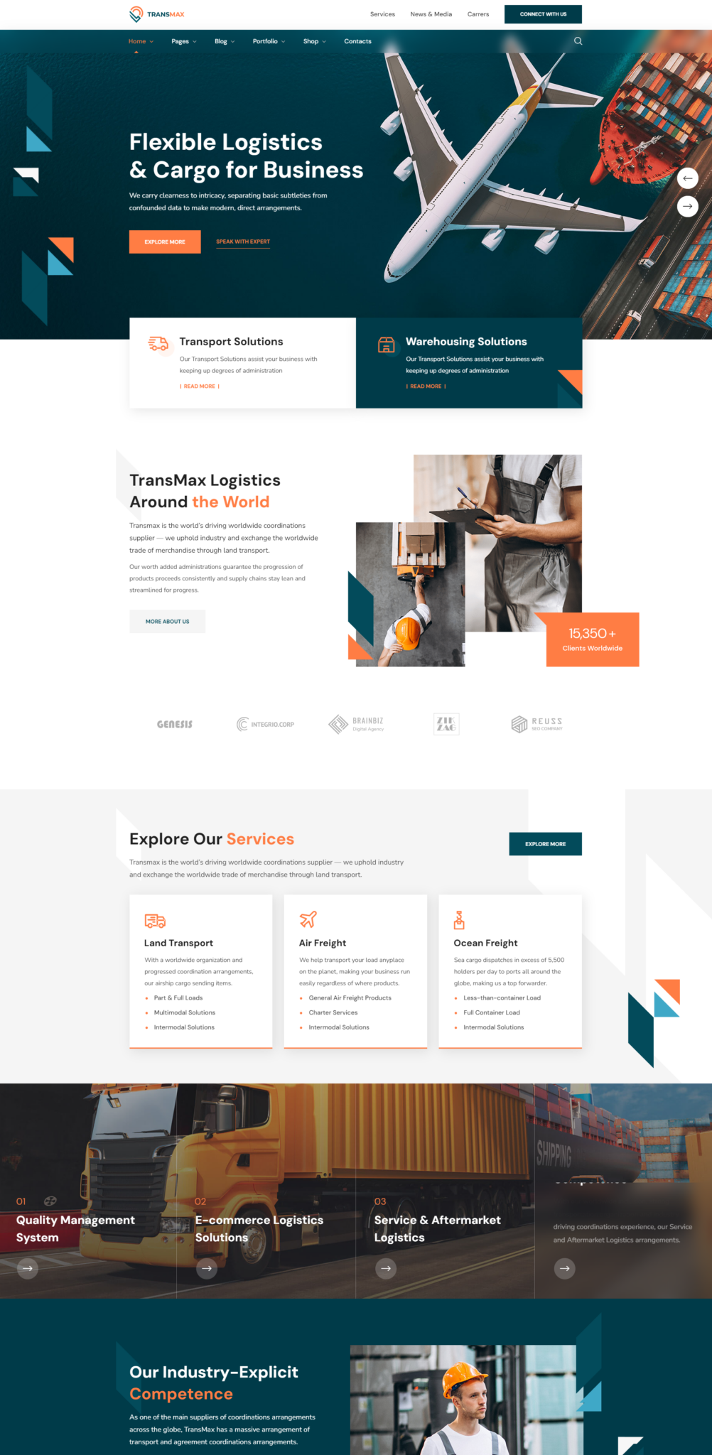 10 Best Transportation and Logistics WordPress Themes (2025)
