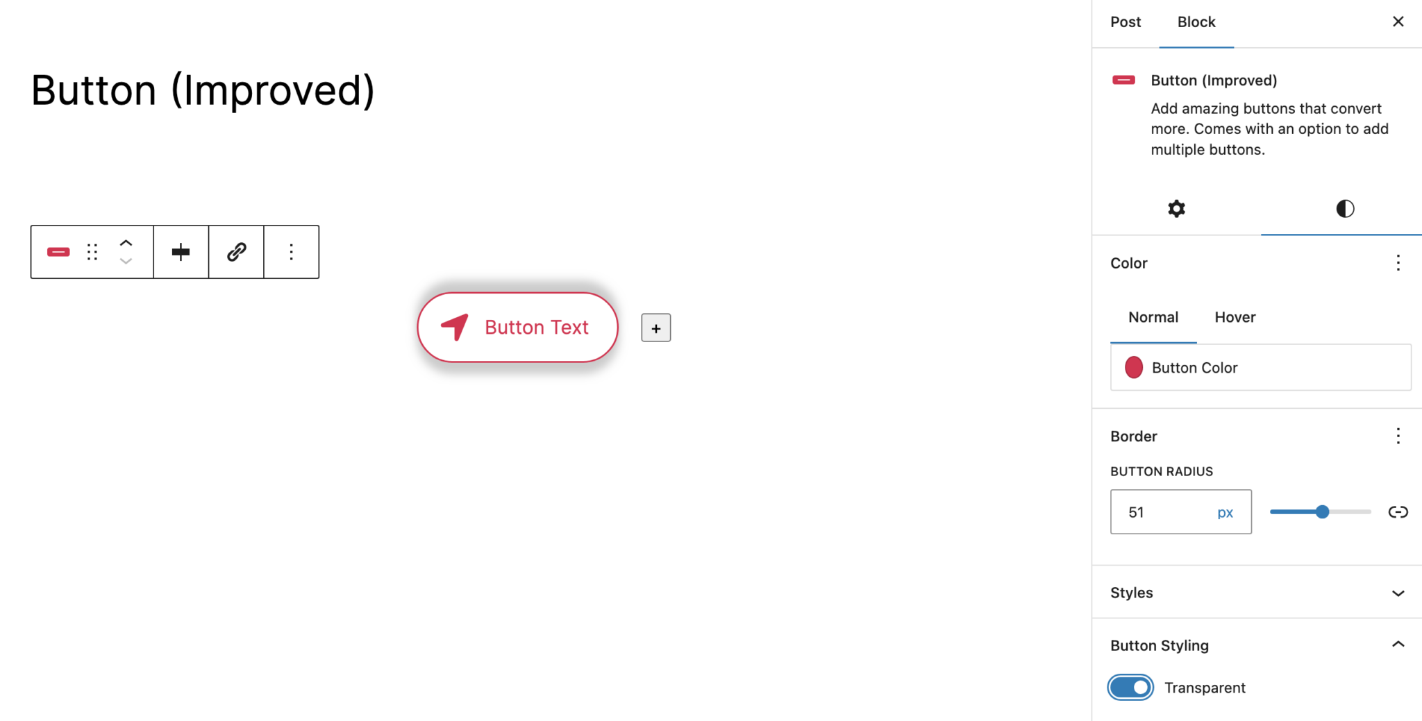 Button (Improved) Block for WordPress - Ultimate Blocks