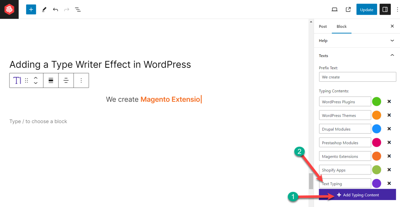 How to Add a Typewriter Effect in WordPress (4 Easy Steps)