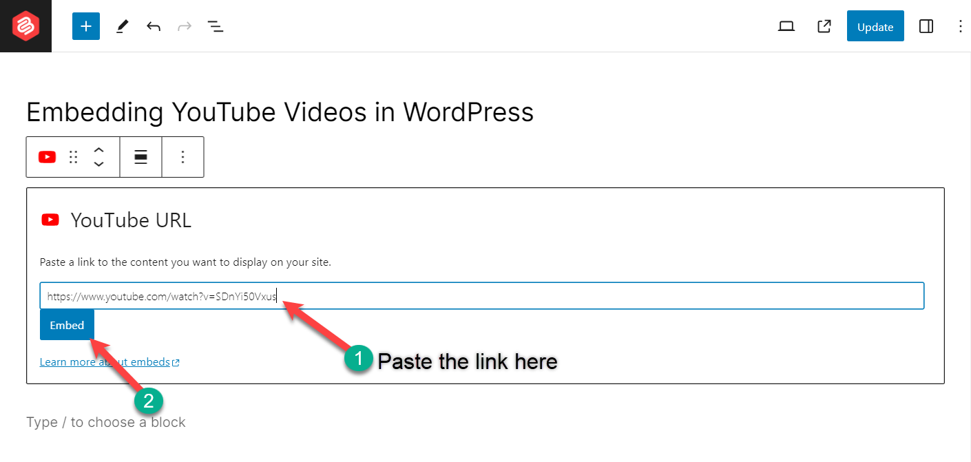 How to Embed a YouTube Video in WordPress (2 Easy Ways)