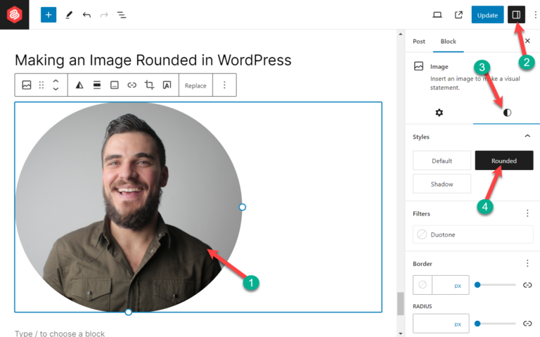 How To Make An Image Rounded In Wordpress No Plugin Needed