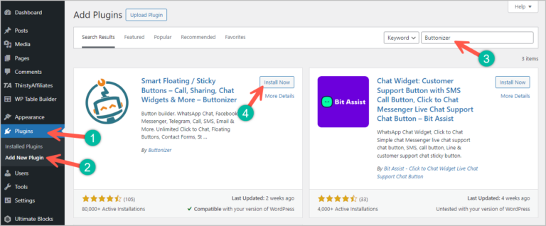 How To Create A Floating Sticky Button in WordPress - Ultimate Blocks