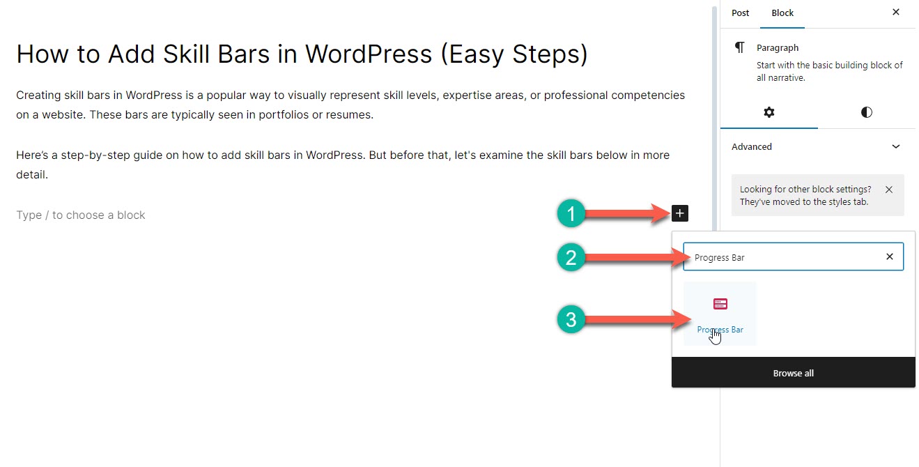 How to Add Skill Bars in WordPress (3 Easy Steps)