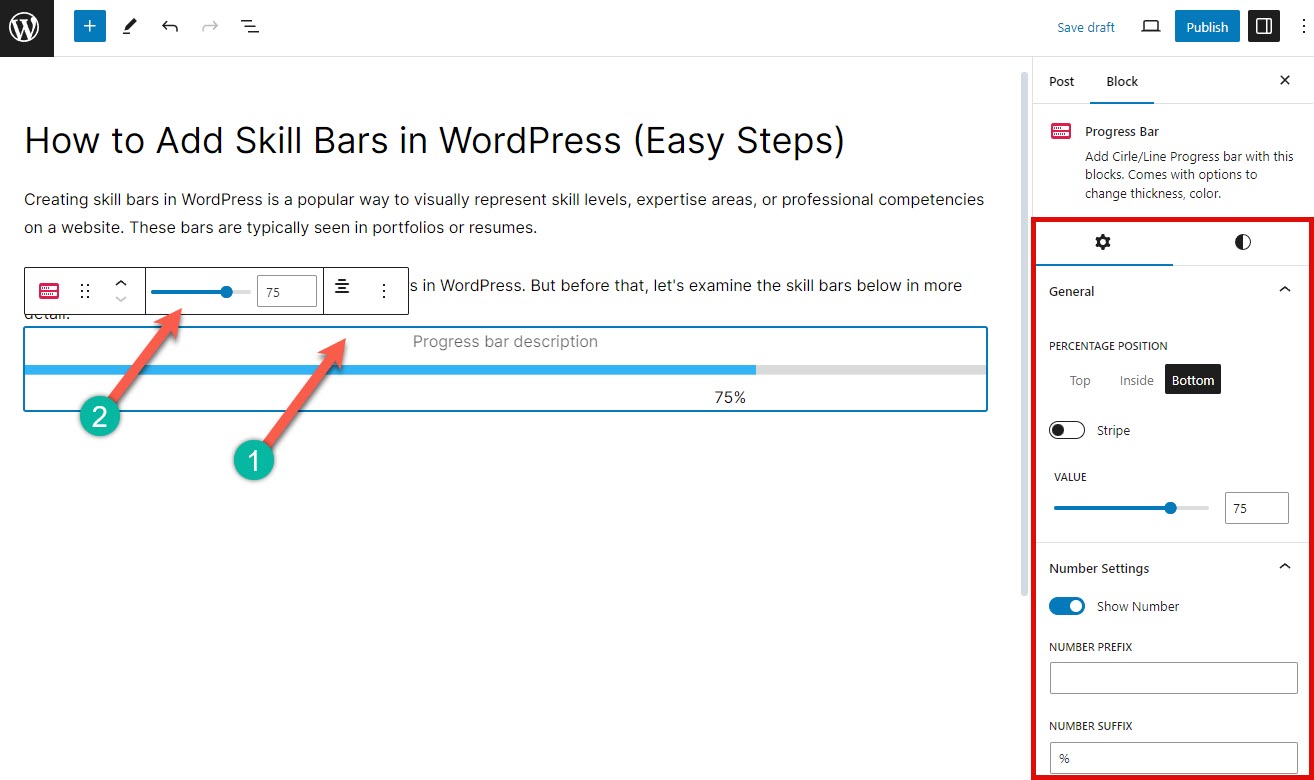 How to Add Skill Bars in WordPress (3 Easy Steps)