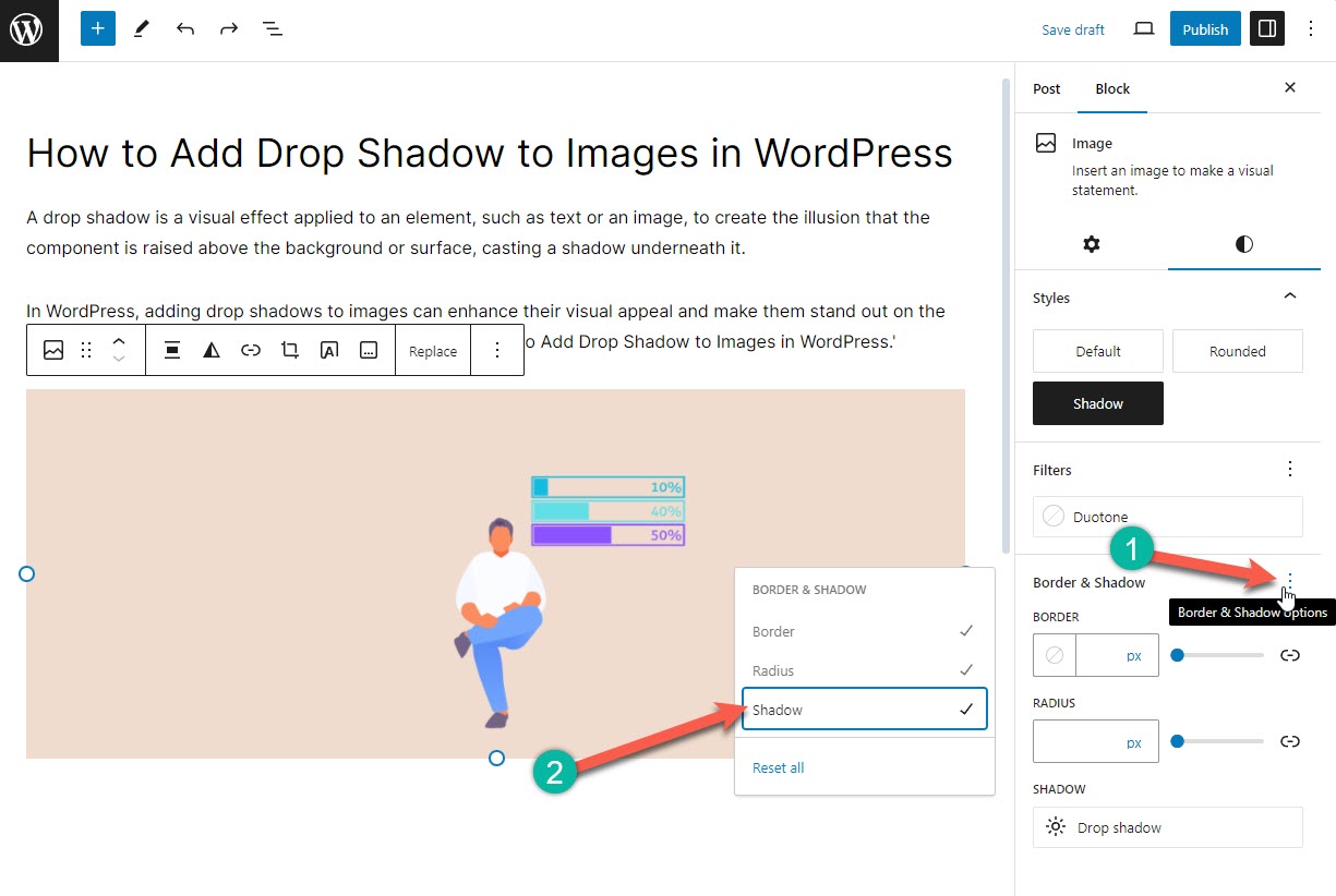 How to Add Drop Shadow to Images in WordPress (3 Easy Steps)