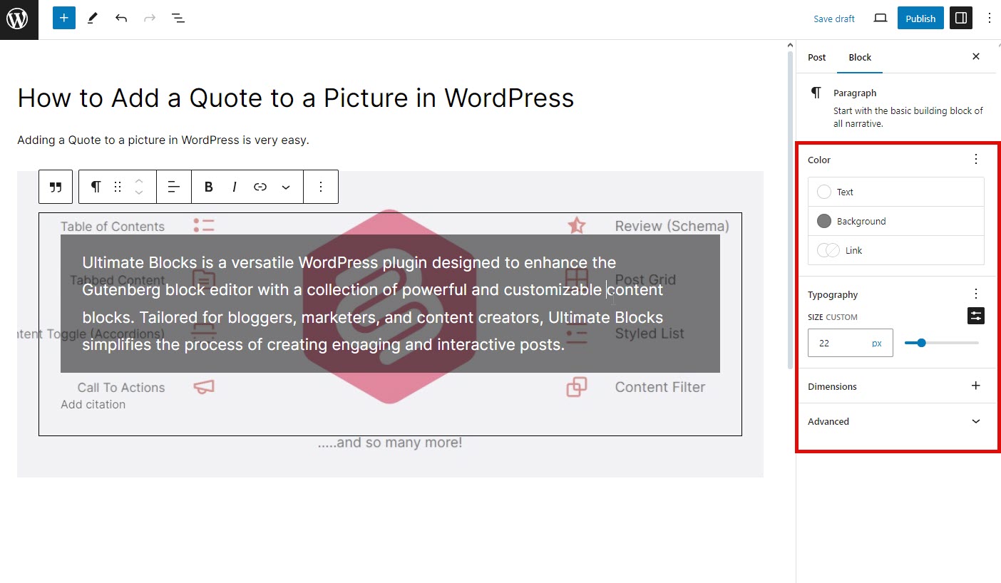 How to Add a Quote to a Picture in WordPress (3 Simple Steps)